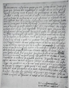 Una lettera autografa del Cavalieri – Michelangelo Buonarroti è tornato