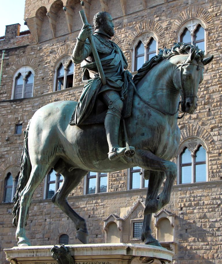 Cosimo I a cavallo in Piazza della Signoria – Michelangelo Buonarroti è ...